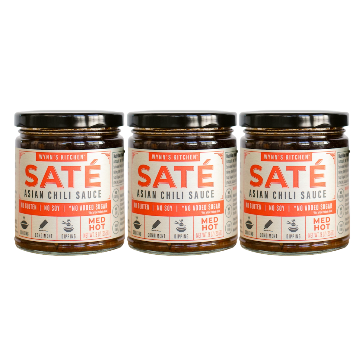Saté Asian Chili Sauce - 3 pack | Wynn's Kitchen